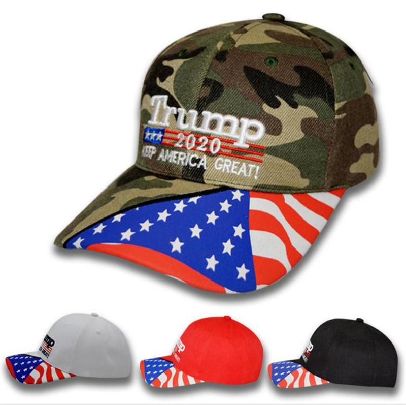 4 Styles Donald Trump Baseball Hat Star USA Flag Camouflage Cap Keep ...