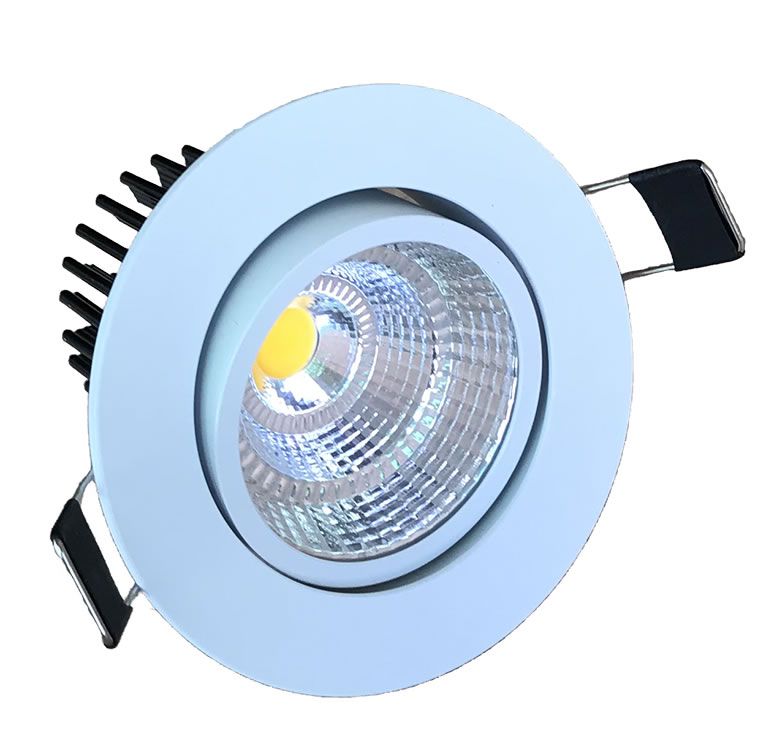 Cob Led Downlight Dimmable 7w Work With PWM Dimmer AC/DC 24v Aluminum ...
