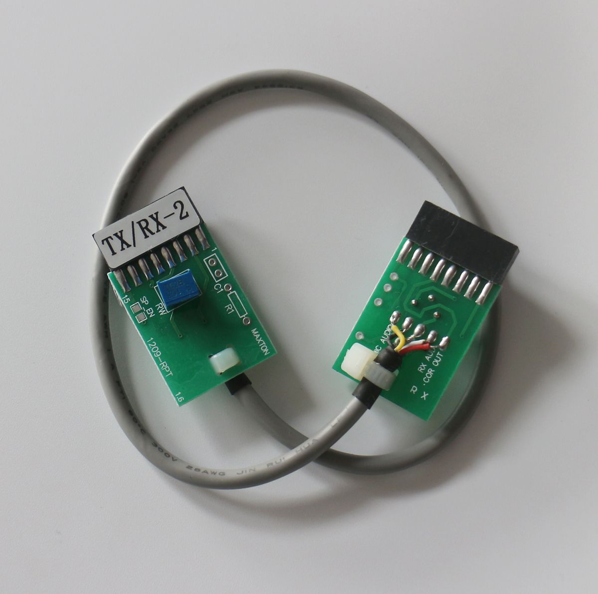 16 Pin Duplex Repeater Interface Cable Cord Wire For Motorola Mobile ...