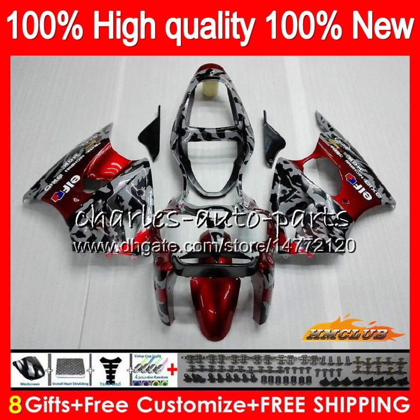 Bodys For KAWASAKI ZX600 600CC ZZR600 05 06 07 08 Bodywork 38HC.0 ...