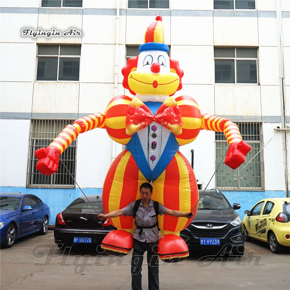 Circus Parade Performance Walking Inflatable Clown Puppet 3.5m Adult ...