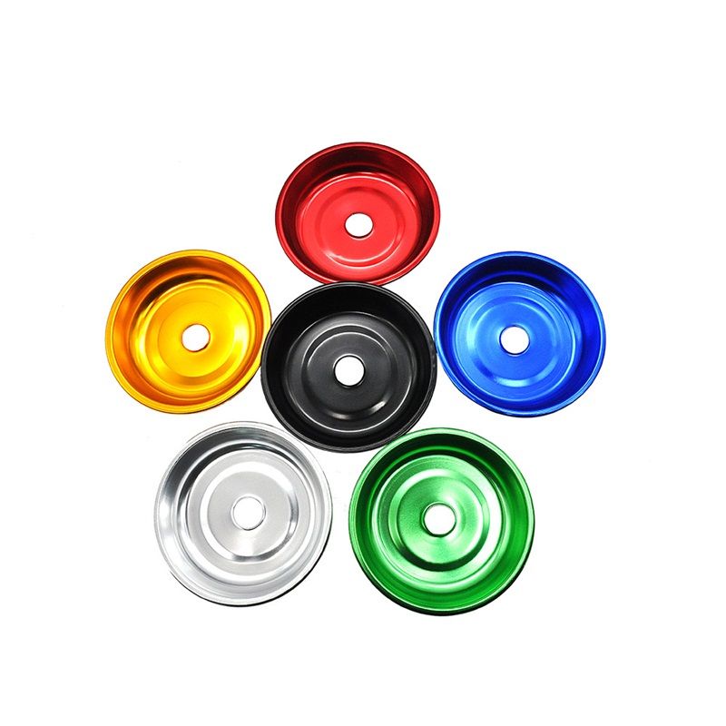 Portable Shisha Hookahs Tray With Hole Aluminum Alloy Hookah Dish Round ...