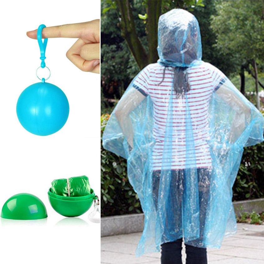 2020 Portable Fashion One Time Raincoat Ball Disposable Raincoats ...