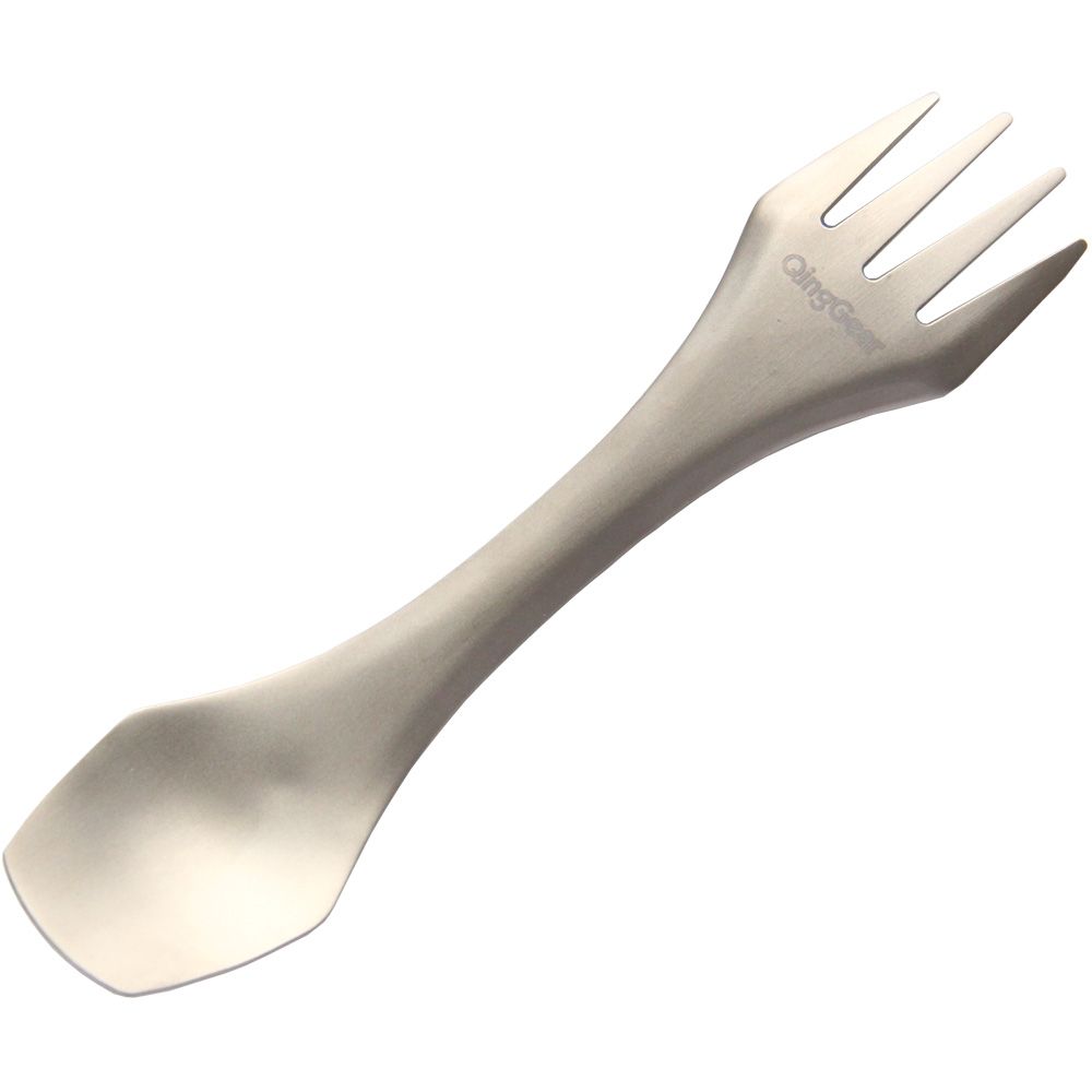 QingGear Titanium 3 In 1 Spoon Fork Knife Ultralight Spork Utensil ...