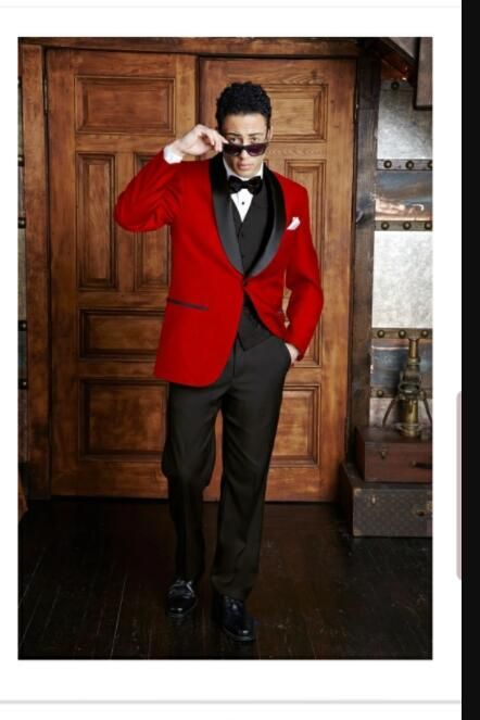 Custom Made Red Mens Suits For Wedding Wedding Tuxedos Men Suits Online ...