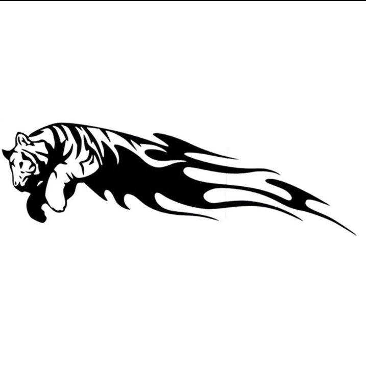 2020 20*4.7cm Tiger Jump Car Sticker Vinyl Decals CA 581 From ...