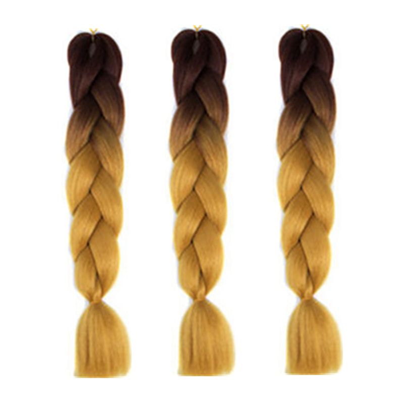 24 Inch Synthetic Braiding Hair Extensions Kanekalon Braiding Hair ...