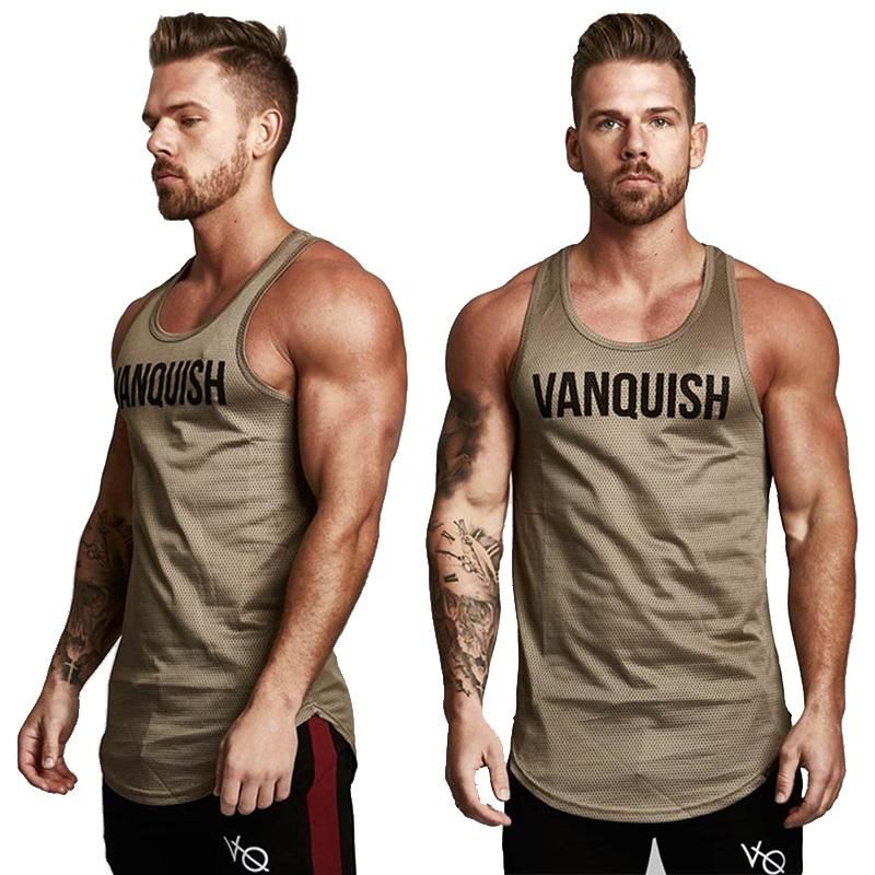 2020 Mens Bodybuilding Tank Top Gyms Fitness Sleeveless Shirt 2018 New ...