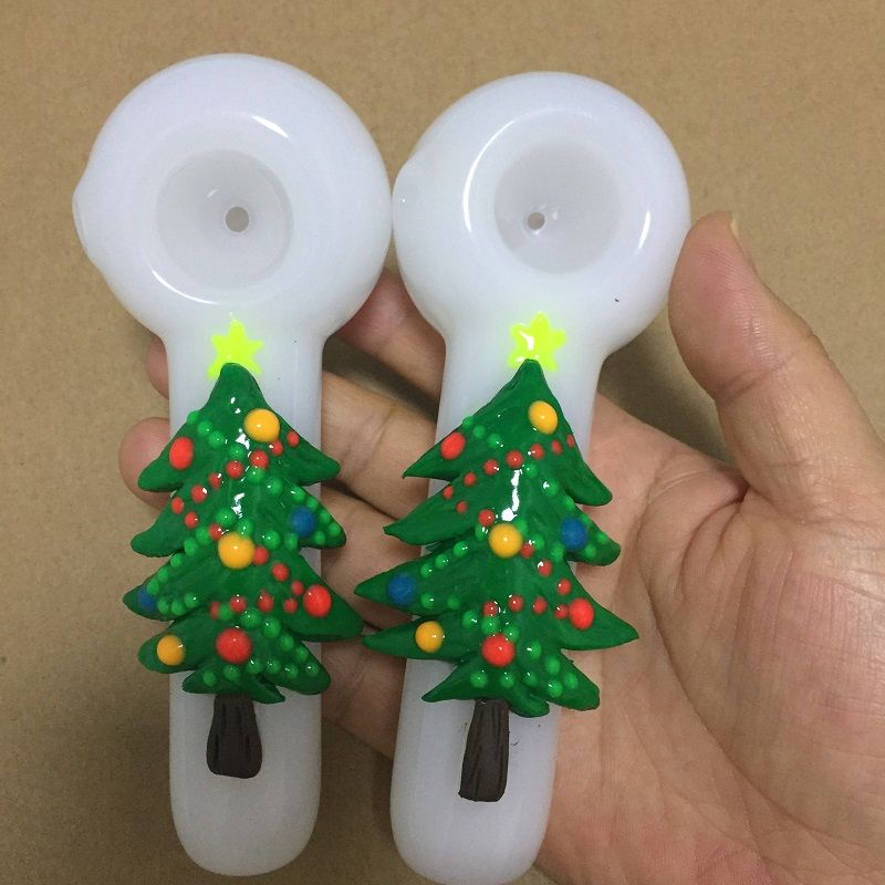 5.2 Christmas Tree Glass Hand Pipe Collectibles Pipes etna.com.pe