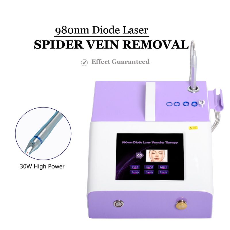 2020 New Vascular Laser Machine 980nm Spider Veins Removal Device 30W ...