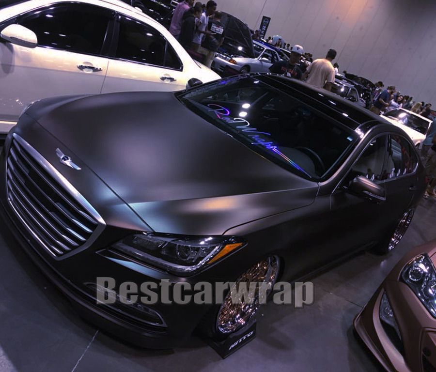 2021 Black Chrome Matte Ceramic Vinyl Wrap With Air Bubble Free For ...