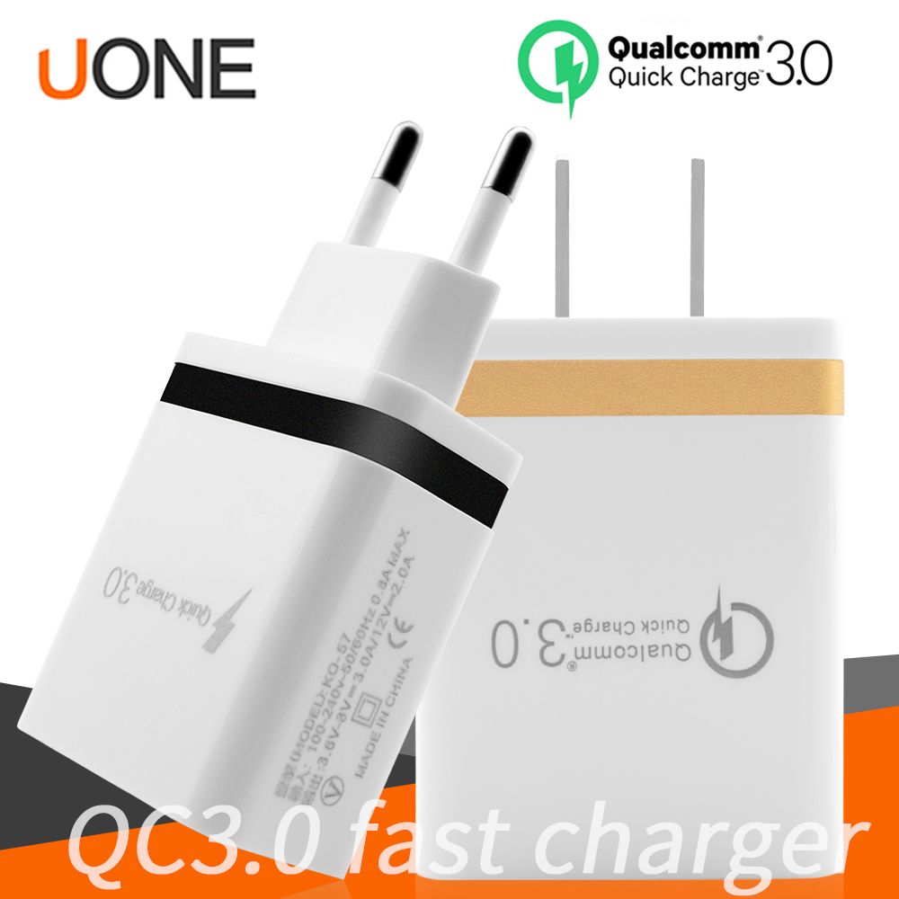 3A Adapter Quick Charge QC 3.0 Wall Charger Travel Mic USB Phone ...