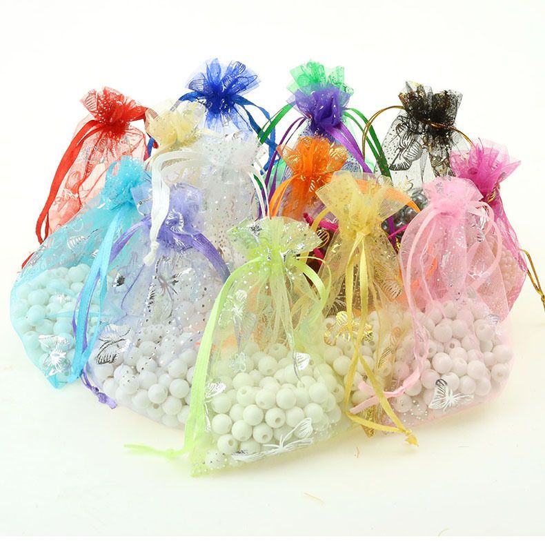 7*9cm Mesh Bags Wedding Gift Bags With Drawstring Jewelry Gift Bags For ...