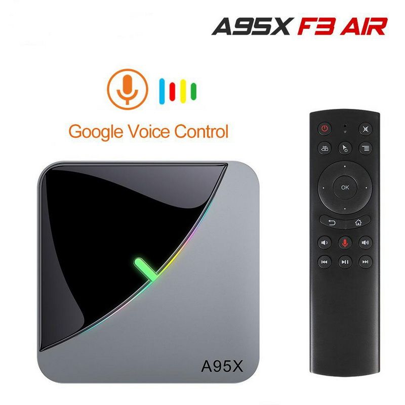 A95X F3 AIR 8K RGB Light TV Box AMLOGIC S905X3 Android 9.0 4G 64G Plex ...