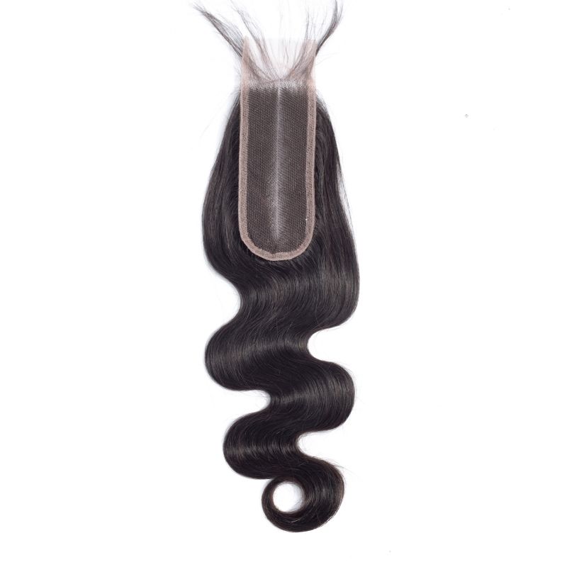 Brazilian Human Hair Straight Virgin Hair 2X6 Lace Closure With Baby ...
