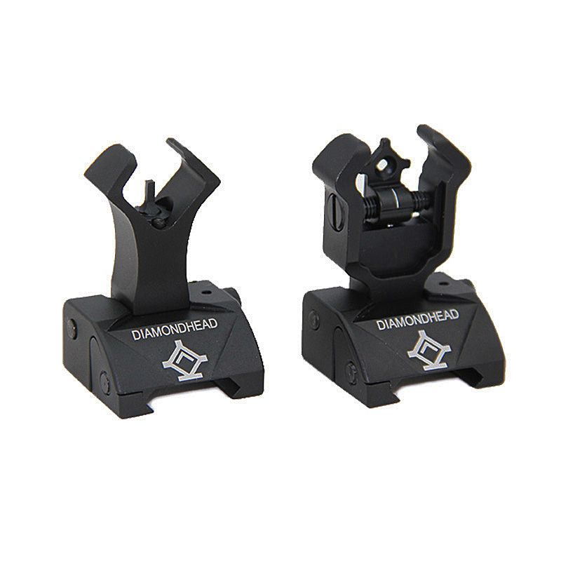 Diamondhead DIAMOND Combat Flip Up Rear Adn Front Sight For Picatinny ...