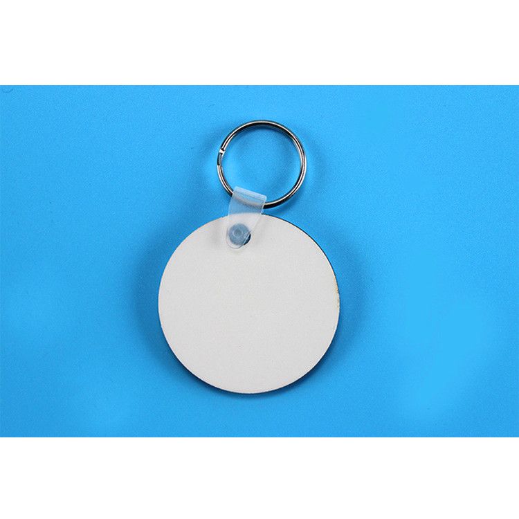 2020 Sublimation White Blank MDF Key Chains Double Sides Print DIY Your ...