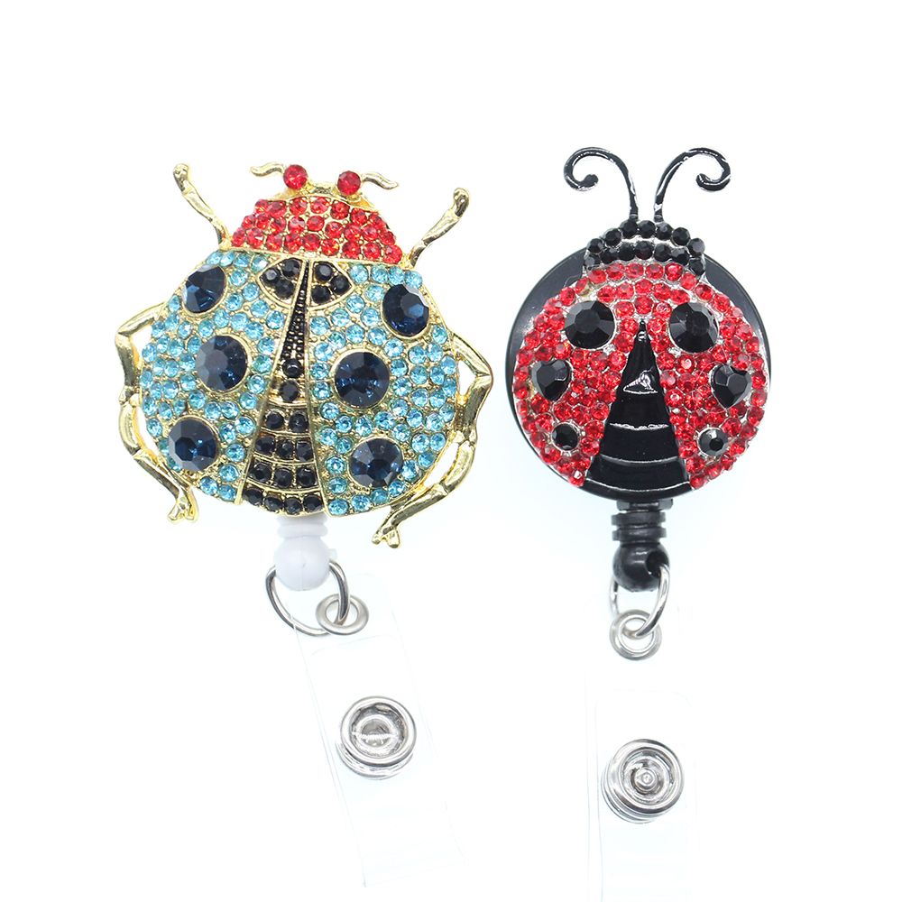 2020 Rhinesotne Animal Insect Ladybug ID Badge Reel Holder With Clip ...