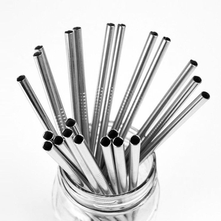 IN STOCK! Reusable ECO Friendly Drinking Straw Straight Bend Metal ...