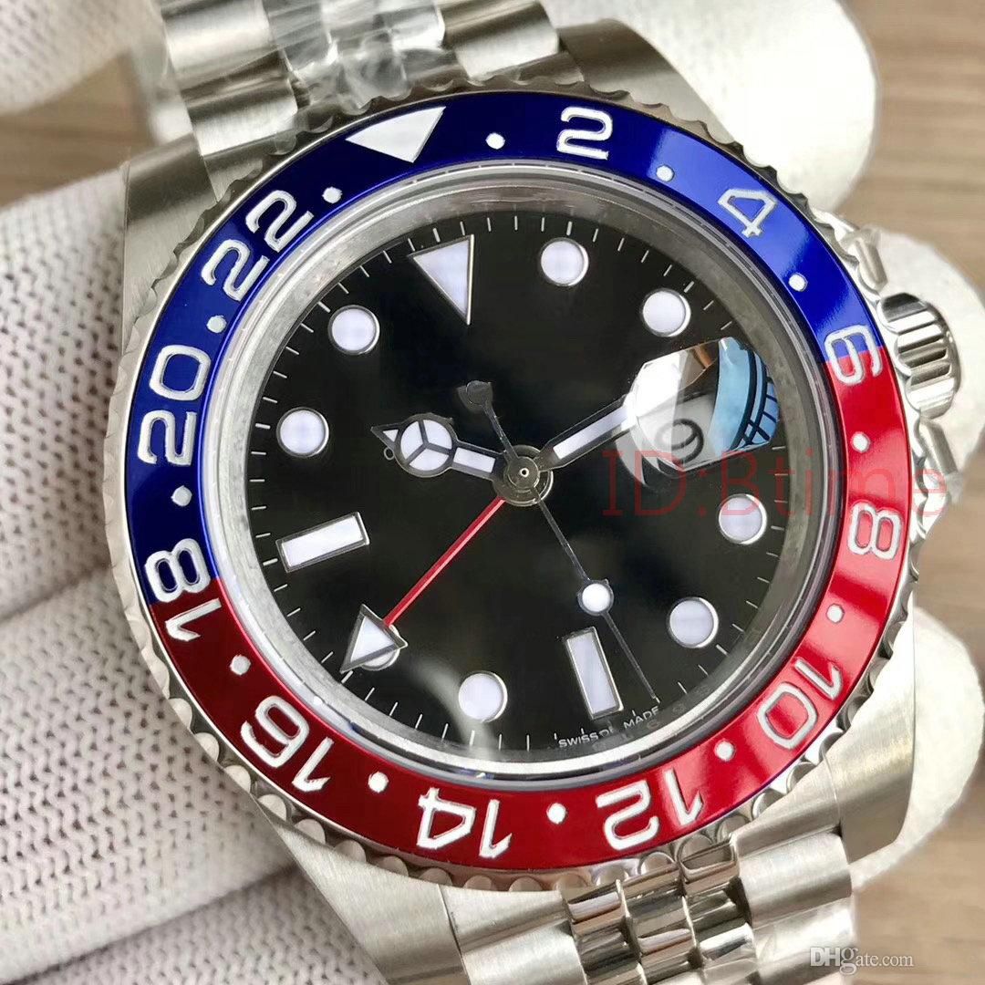 New GMT Ceramic Bezel Mens Mechanical Stainless Steel Automatic ...