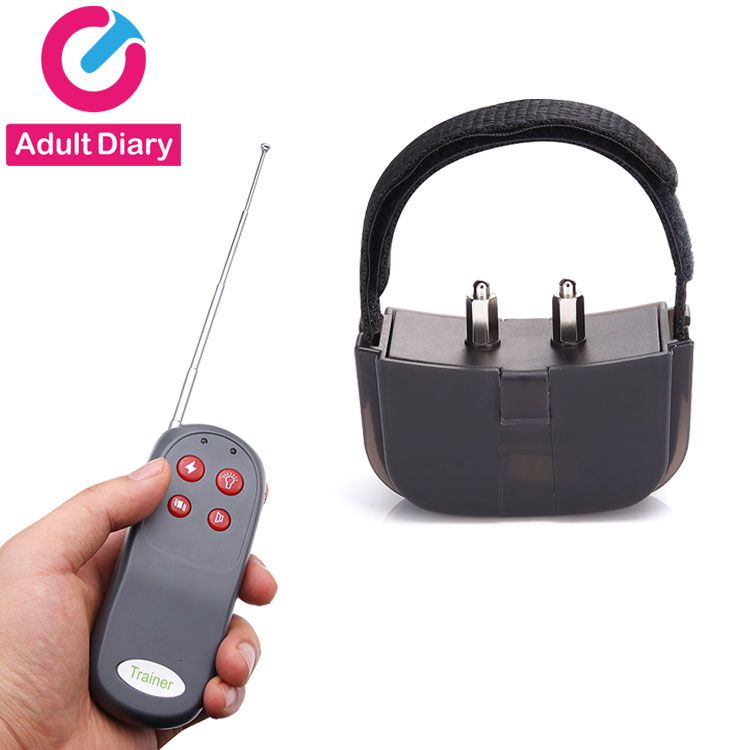 Remote Control Electric Shock Penis Chastity Device Ring Penis Electro ...
