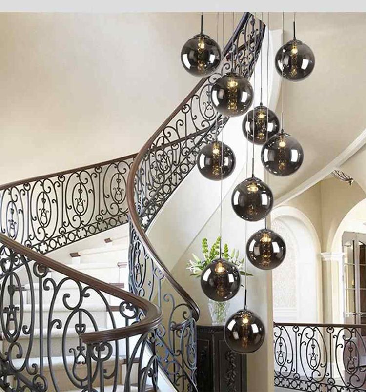 Modern Staircase Chandelier Lighting | Shelly Lighting