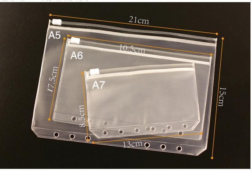 Transparent PVC Storage Bag For Zipper Bags Travelers Notebook Diary Transparent PVC Storage Bag For Zipper Bags Travelers Notebook Diary