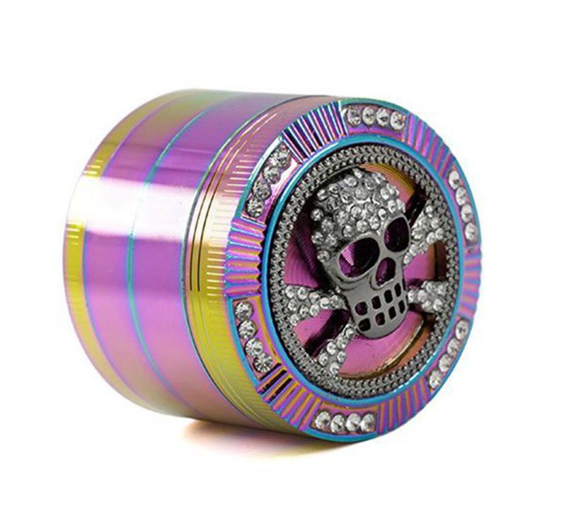 GrindPro 4 Layer Spider Frog Skull Herb Grinder Zinc Alloy Crusher For ...