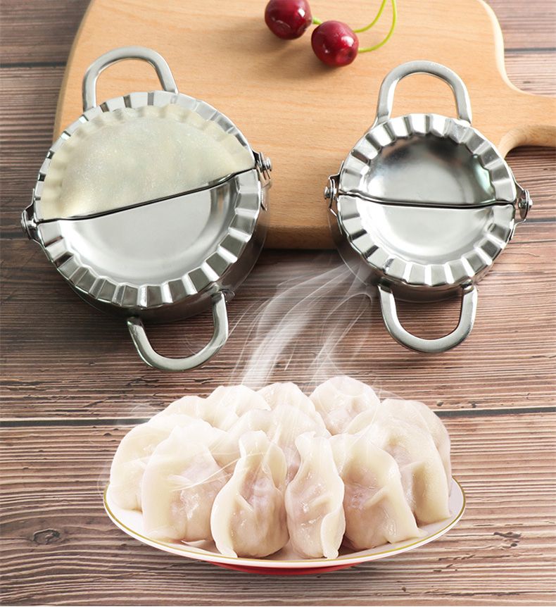 Ravioli Dumpling Maker Shaper And Cutter, 2 Piece Stainless Steel Set ...
