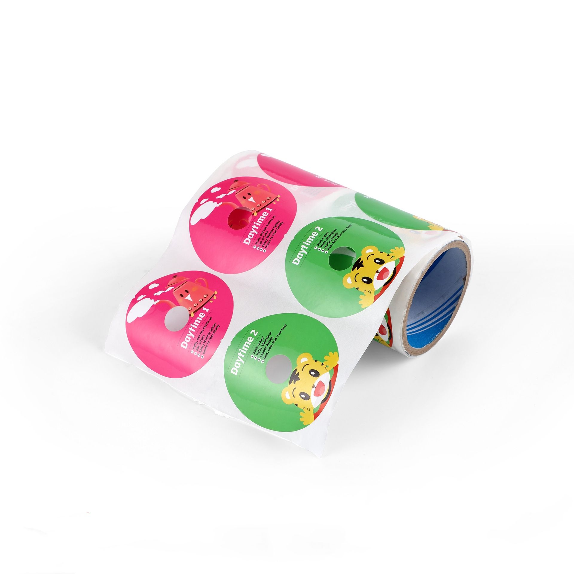 Custom Color Printed Toys Packaging Adhesive Labels 1 Cartoon PVC Round ...