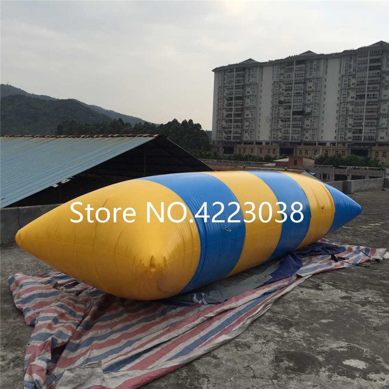 9*3mInflatable Water Catapult Packs Bouncing Pillow Inflatable Water ...