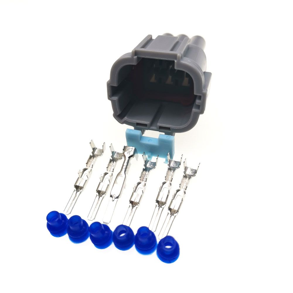 6 Pin 2.2mm Male Car Headlight Plug Connector,6188 0560 Plug For Nissan ...