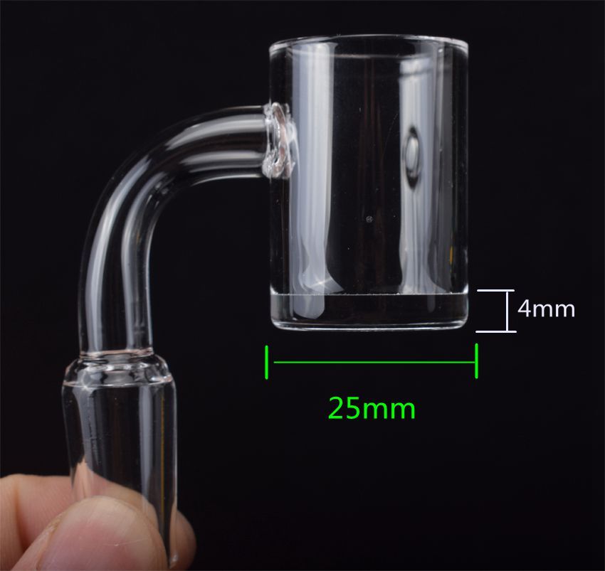 2020 25mm Quartz Enail Banger Nail 4MM Thick Bottom With Male Female 90 ...