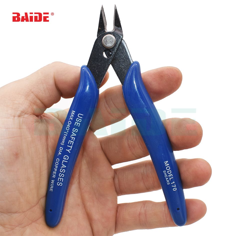 2020 170 DIY Electronic Diagonal Clamp Pliers Side Cutting Nippers Wire ...