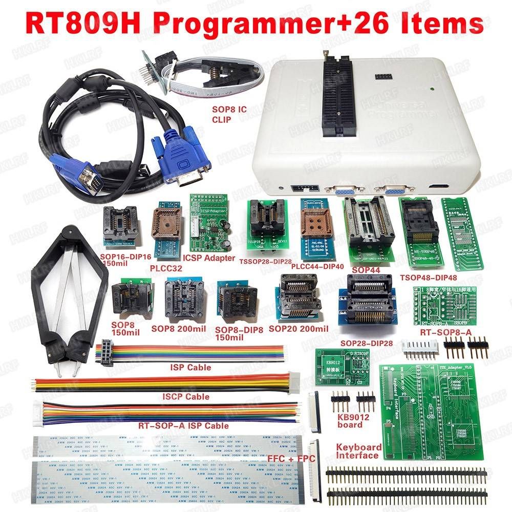 Wholesale Best Quality Brand Universal Rt809h Emmc Nand Flash Programmer26 Items Sop8 Flash