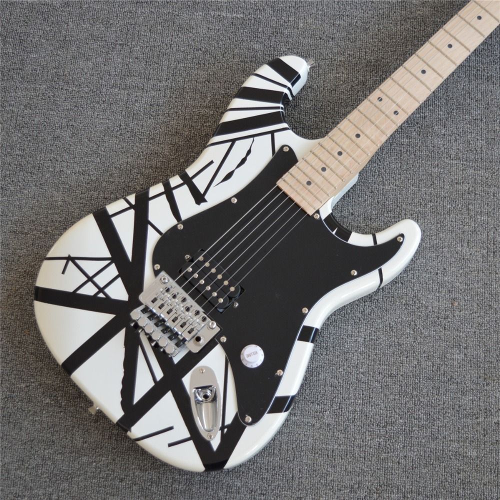 Eddie Van Halen Guitar Black And White