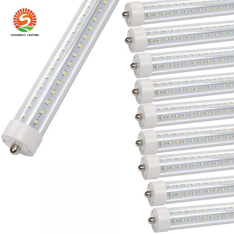 T8 5ft LED Cooler Door Tube Lights 45w AC110V FA8 Single Pin Dual End ...