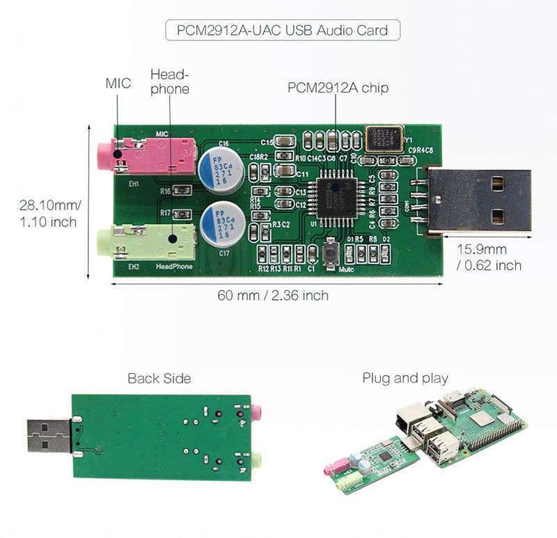 Shop Other Networking & Communications Online, Raspberry Pi PCM2912A ...