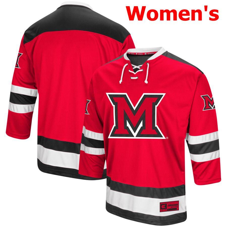 NCAA Miami University RedHawks Hockey Jerseys Womens Gordie Green ...