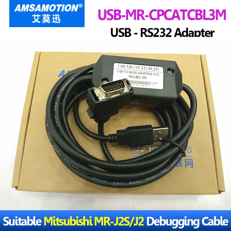 USB MR CPCATCBL3M ل MITSUBISHI MELSEC SERVO محرك MR J2S MR J2 تصحيح التصحيح USB إلى محول RS232 ...