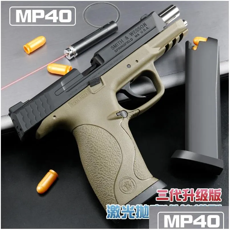 Pistolet Jouets Mp40 Laser Blowback Jouet Pistolet Blaster Lanceur Pour ...