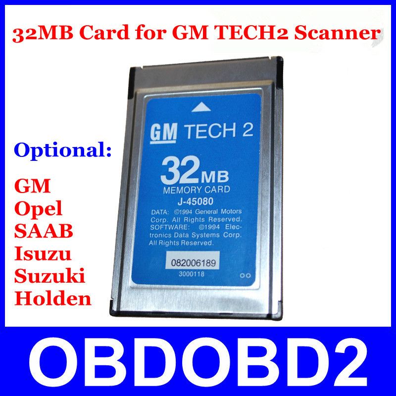 Newly 32MB Memory Card For GM Tech2 Diagnostic Tool With 6 Kinds ...