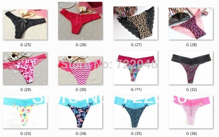 2018 Wholesale Sexy Vs G String Underwear Women Lady'S Sexy Thong Lace ...