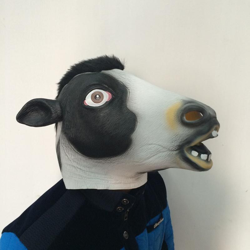 Cheap New Arrival Cow Mask Realistic Latex Mask Animal Mask Full Face ...
