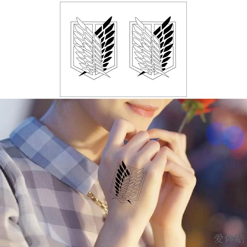 New Anime Temporary Tattoo Stickers Set DIY Waterproof Body Art Tattoos ...