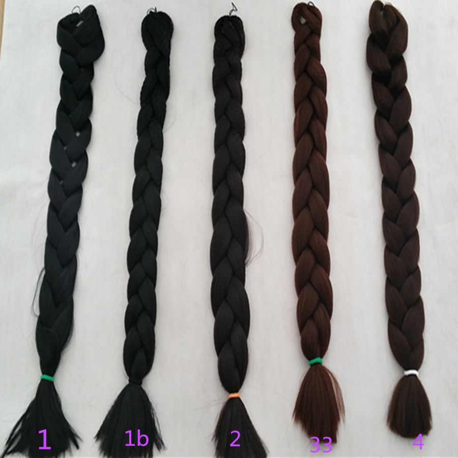 Kanekalon Ultra Braiding Hair 82inch 165g Color 1 1b 2 4 27 30 33 99j ...