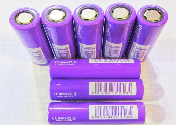 New High Quality 18650 Batteries Purple 35A IMR 18650 Purple 2500mAh ...