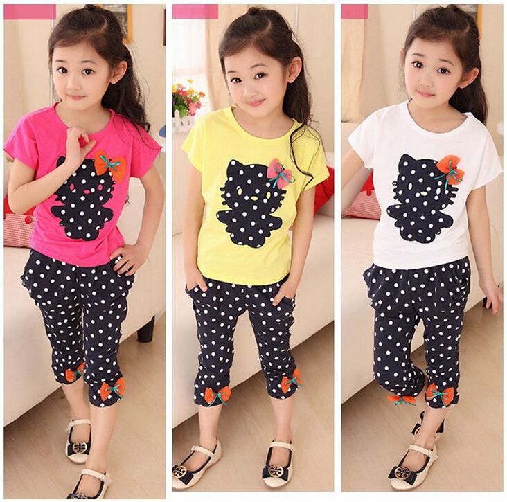 Girl Clothes Children Set Kids Suit Outfits Top+Leggings Baby Girl ...