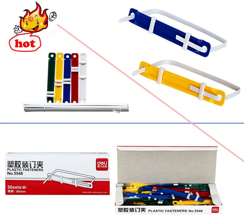 2017 Plastic File Fasteners Archive Clips Filing Binding Tape Spike ...