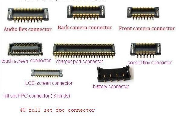 Full Set Fpc Connector 8in1 On Motherboard For Iphone 4 4g Lcd Touch ...